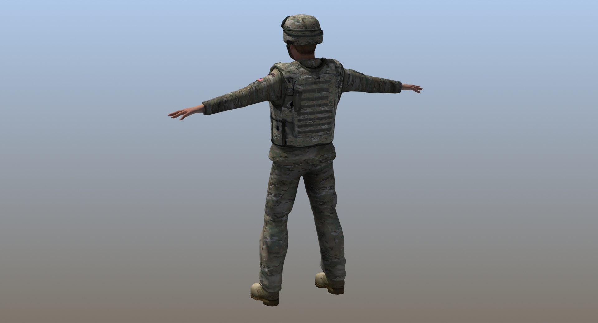 3D Army Soldier Multicam - TurboSquid 1254898