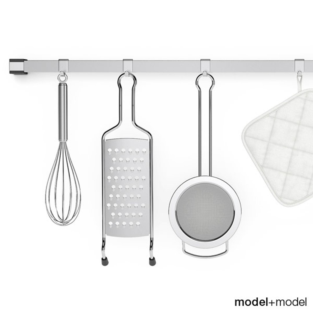 3d Kitchen Tools Rail
