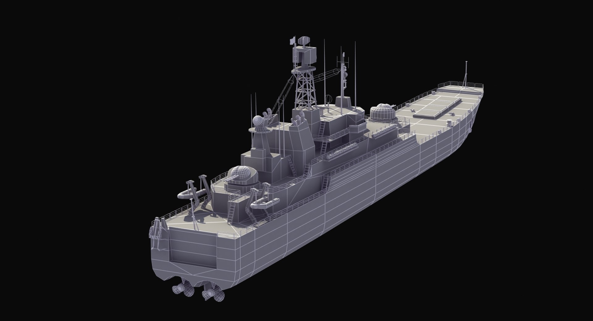 Ropucha landing ship 3D - TurboSquid 1270684
