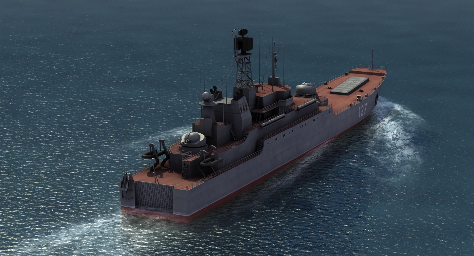 Ropucha landing ship 3D - TurboSquid 1270684