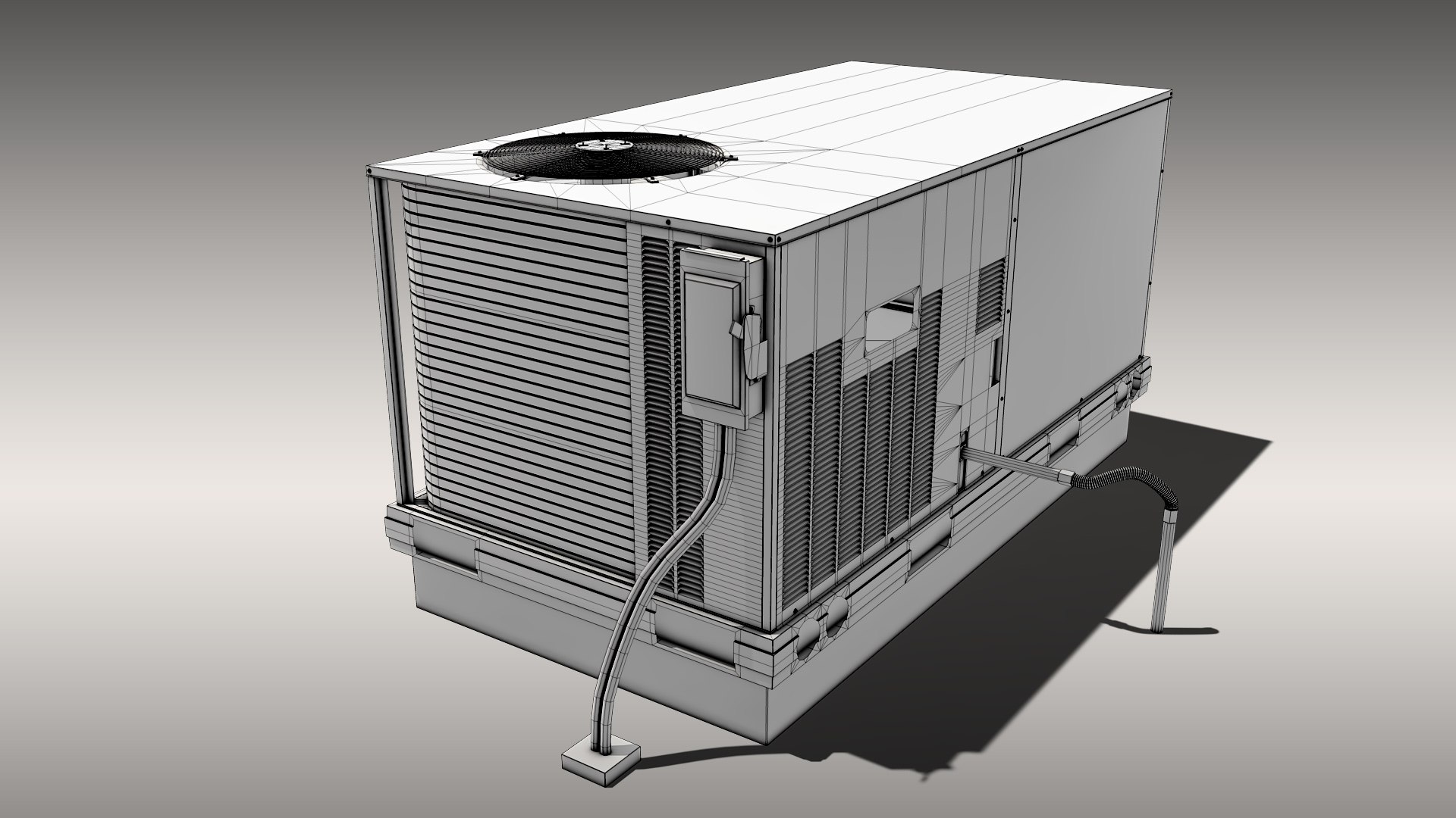 3D Model Carrier Rooftop Air Conditioner - TurboSquid 1584637