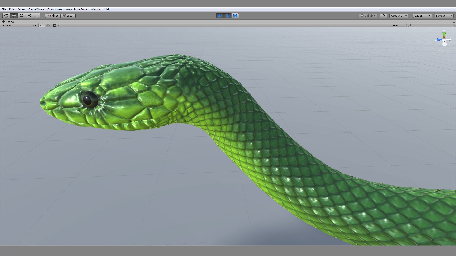 3D green mamba - TurboSquid 1264186