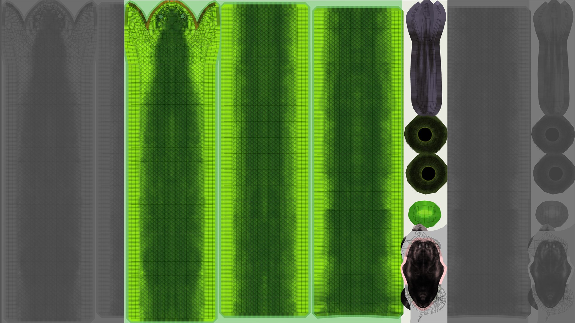 3D green mamba - TurboSquid 1264186