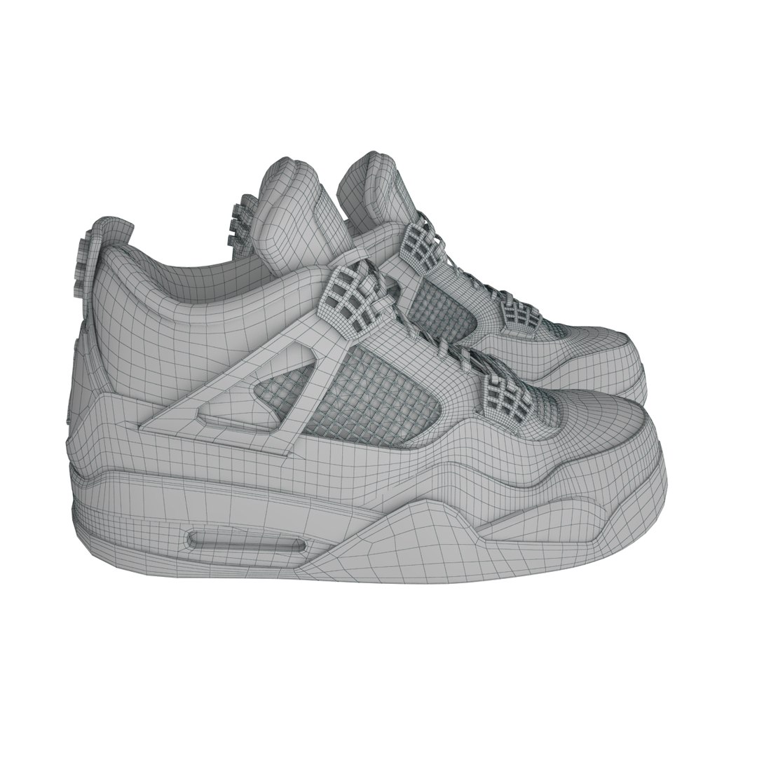3D Air Jordan 4 Model - TurboSquid 1407229