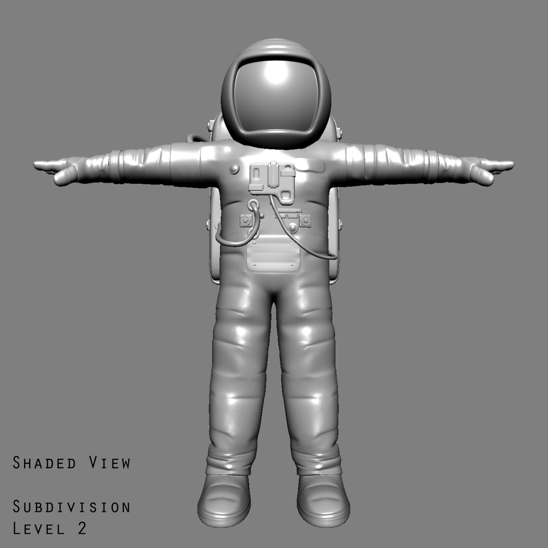 3d Futuristic Astronaut