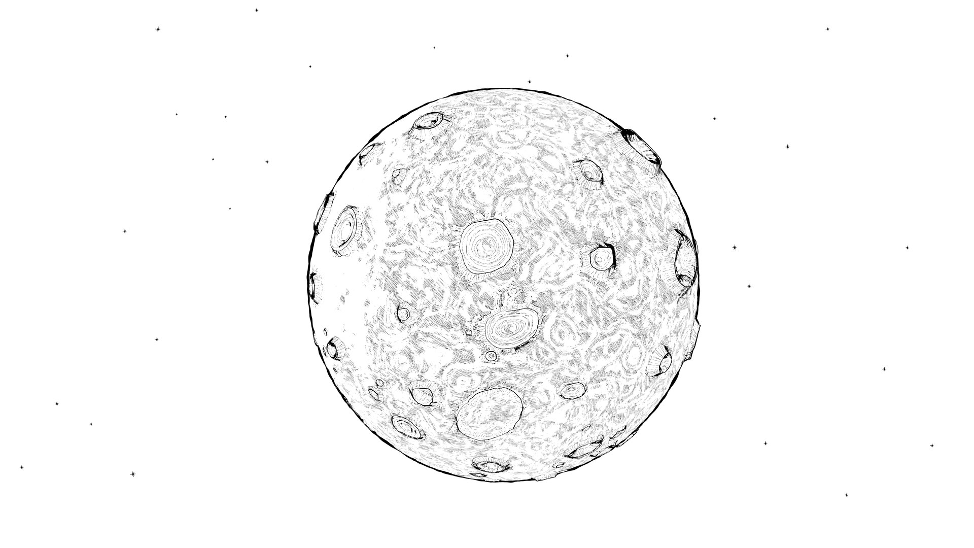 3D The Moon Toon Stylised Model - TurboSquid 1965926