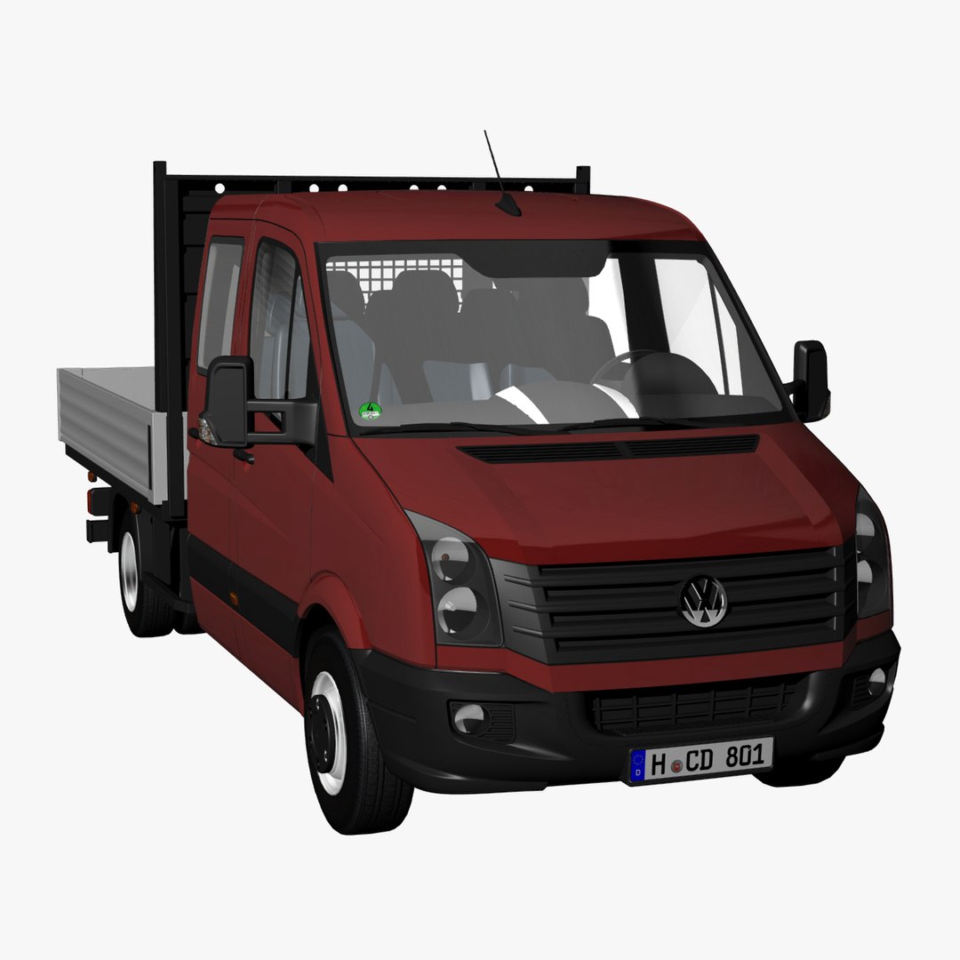 Crafter 50 Pickup Truck 3ds