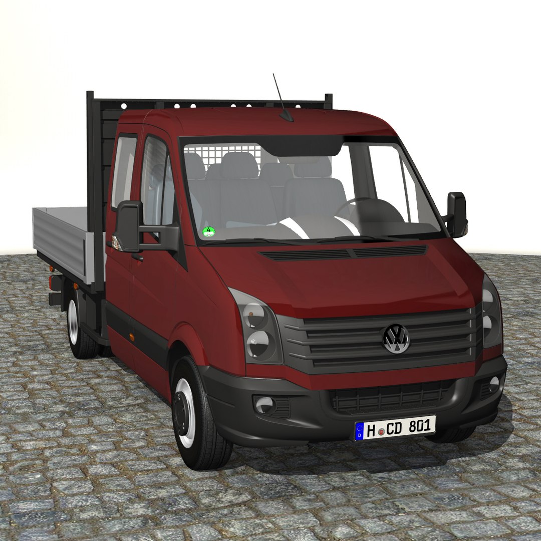 Crafter 50 Pickup Truck 3ds