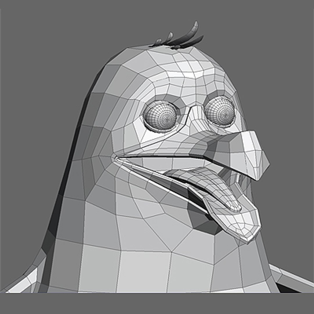 3ds Max Cartoon-style Penguin Character