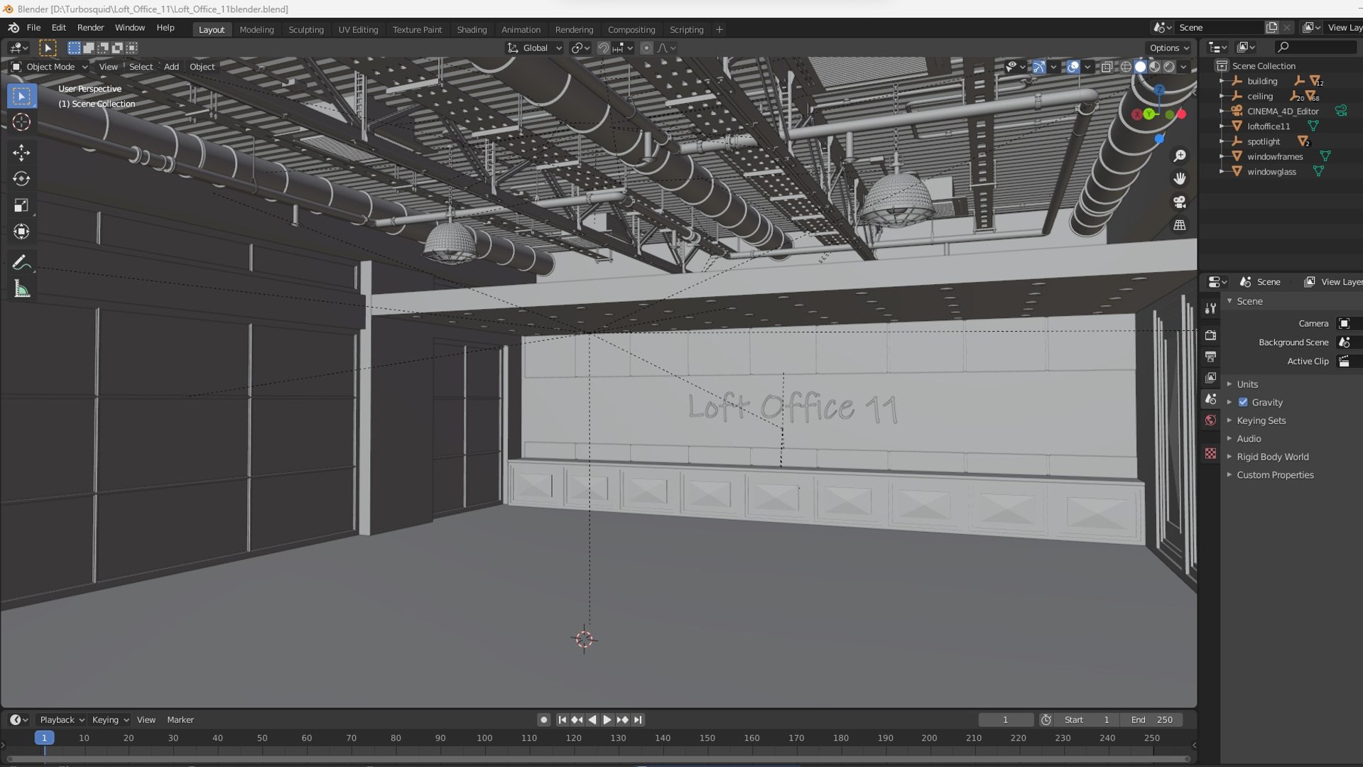 3D Model Loft Office 11 - TurboSquid 2103020