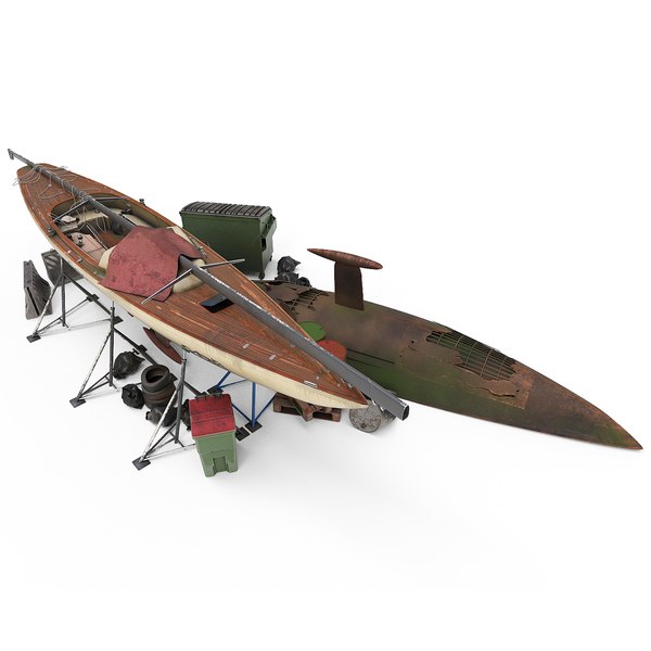 3D Abandone Yacht 02 - TurboSquid 1997998