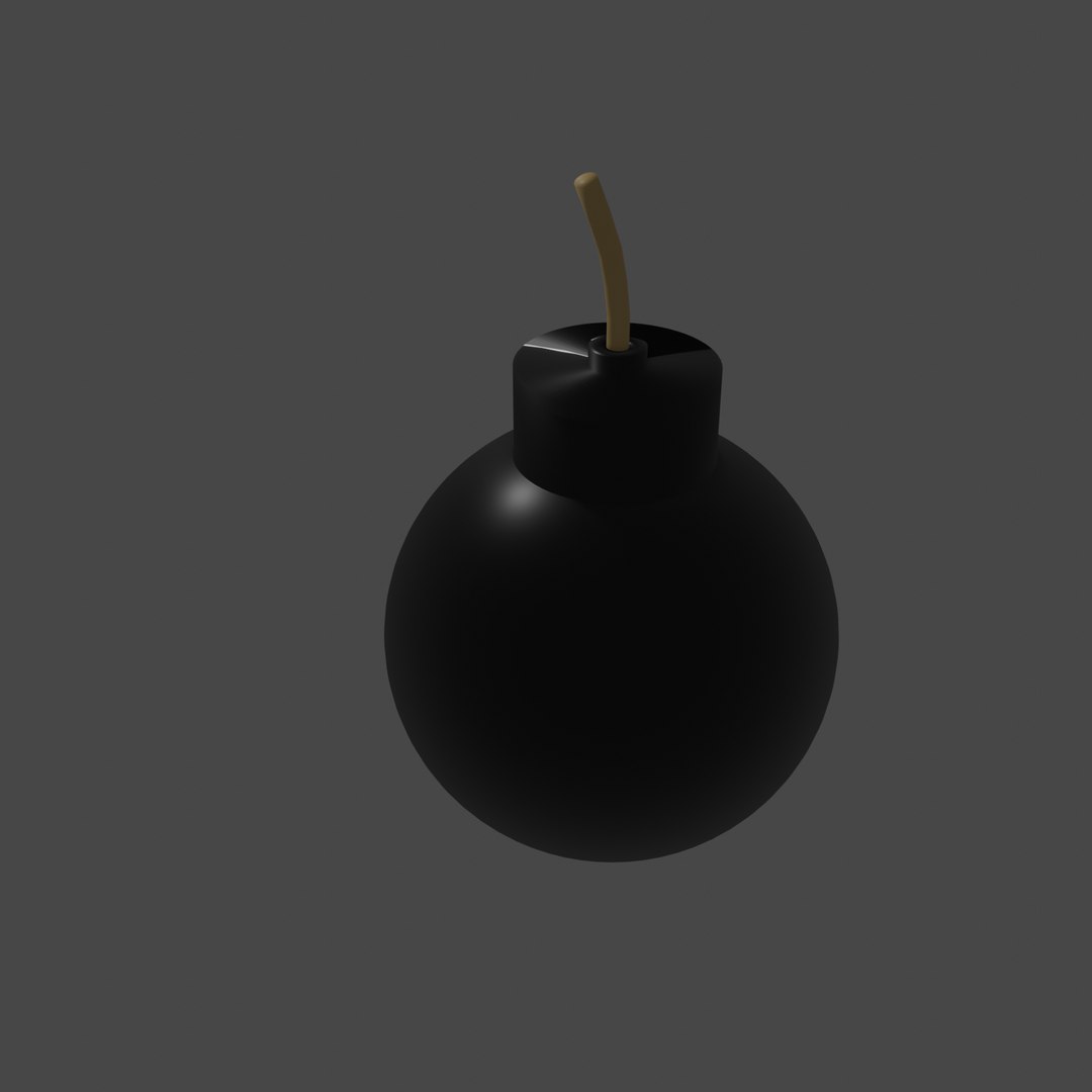 Simple Cartoon Bomb Model - TurboSquid 1624772