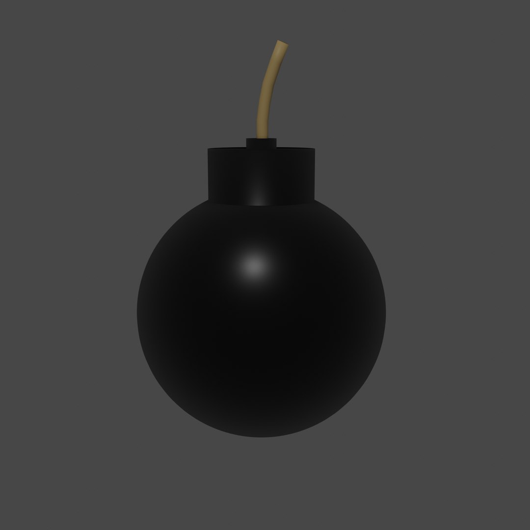 Simple Cartoon Bomb Model - TurboSquid 1624772