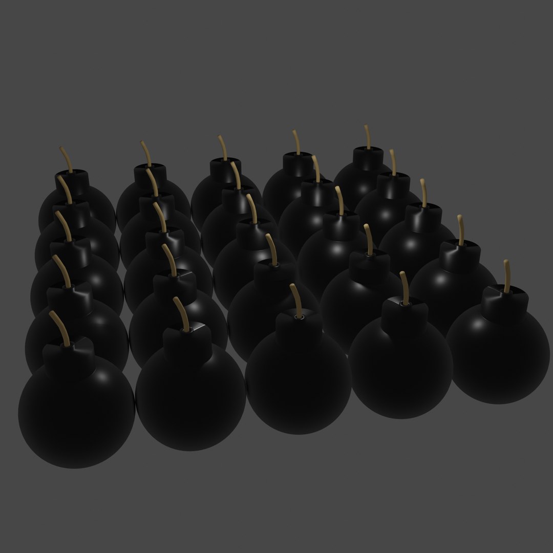 Simple Cartoon Bomb Model - TurboSquid 1624772