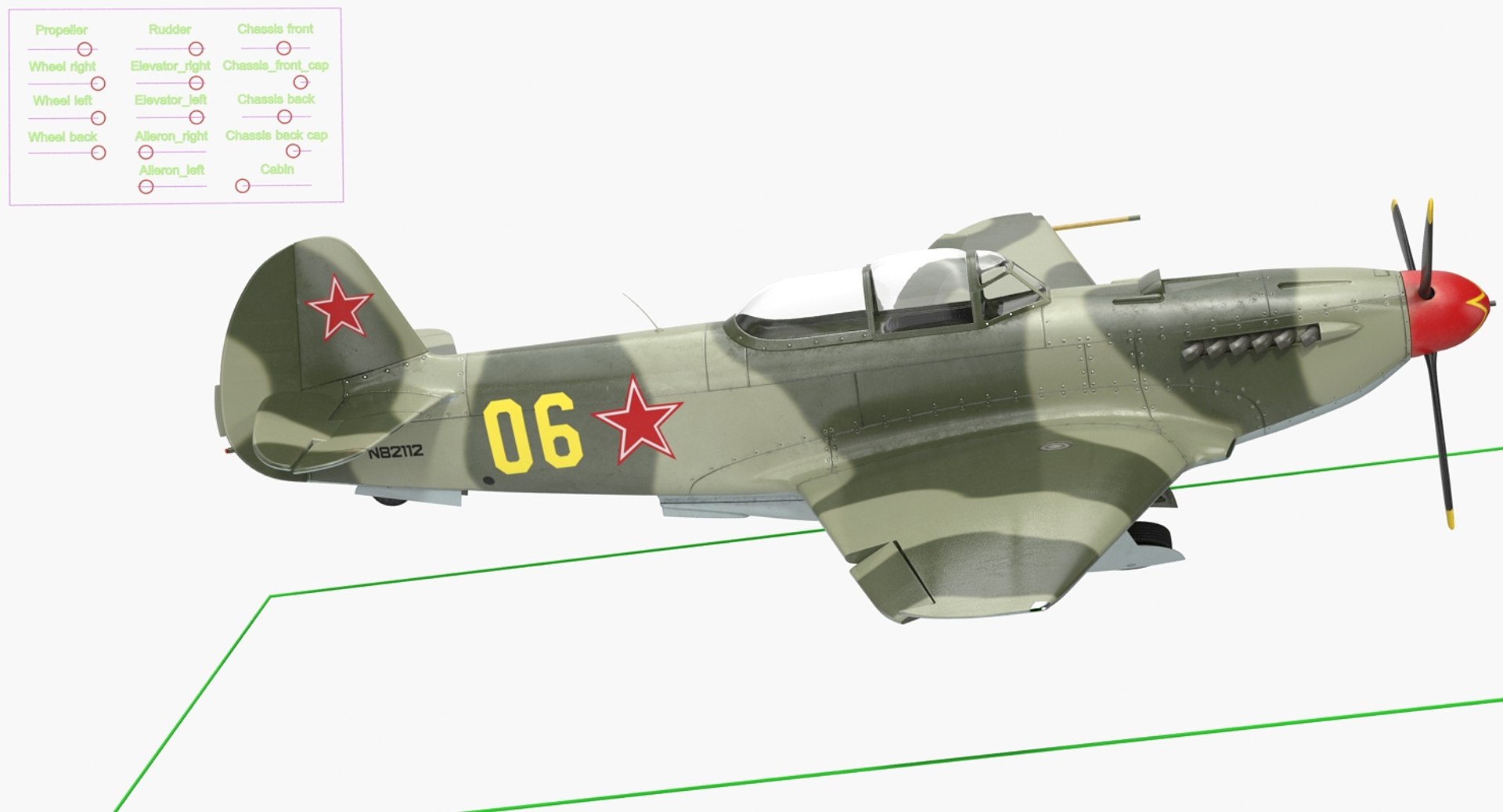 Soviet Wwii Fighter Aircraft 3D Model - TurboSquid 1163486