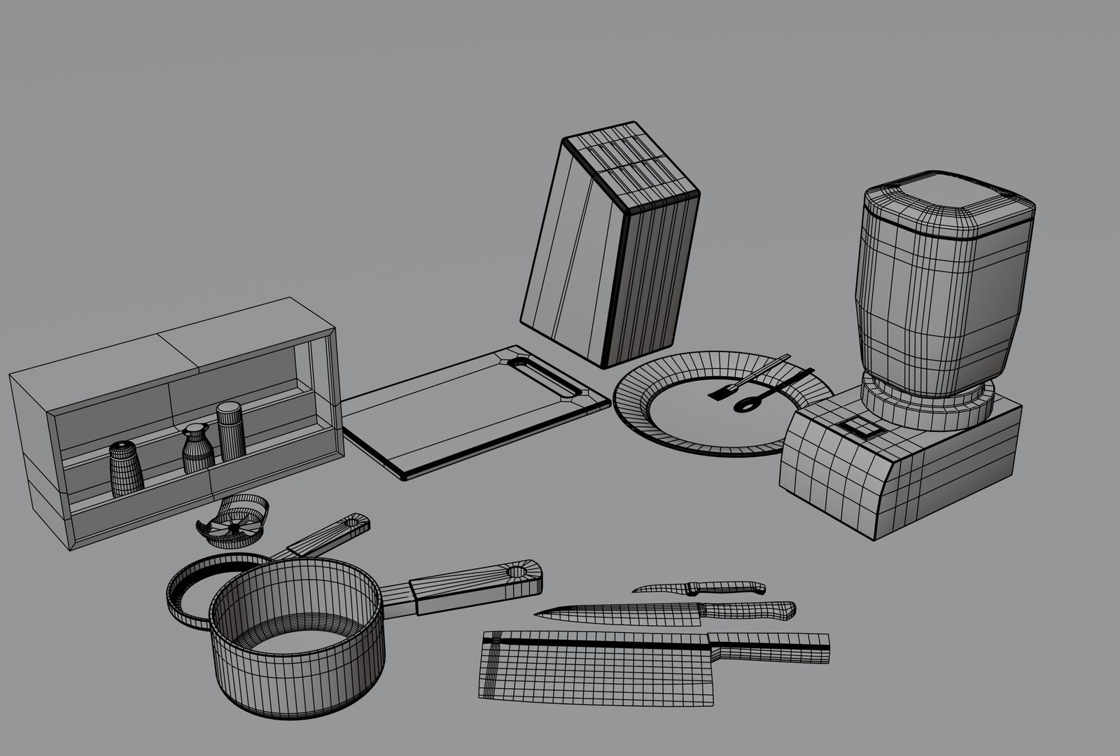 3D kitchen items model - TurboSquid 1740967