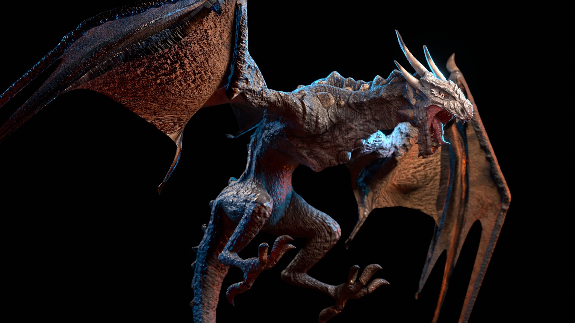 Dragon Wyvern Rigged 3D - TurboSquid 2076519
