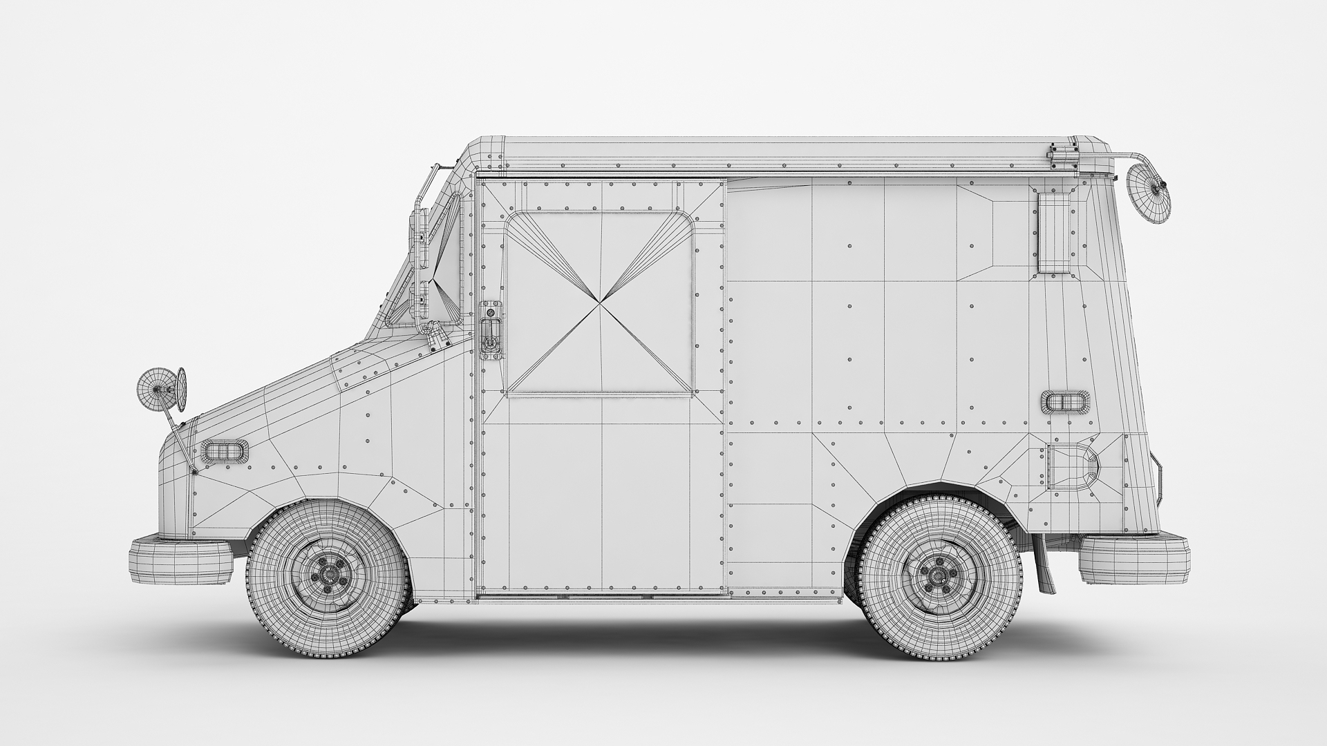 Mail Truck Model - TurboSquid 1700564