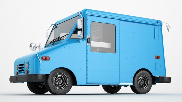 Mail truck model - TurboSquid 1700564