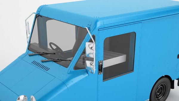 Mail truck model - TurboSquid 1700564