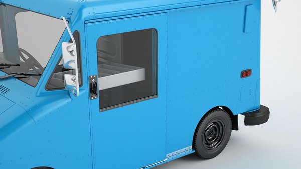 Mail truck model - TurboSquid 1700564