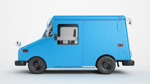 Mail truck model - TurboSquid 1700564