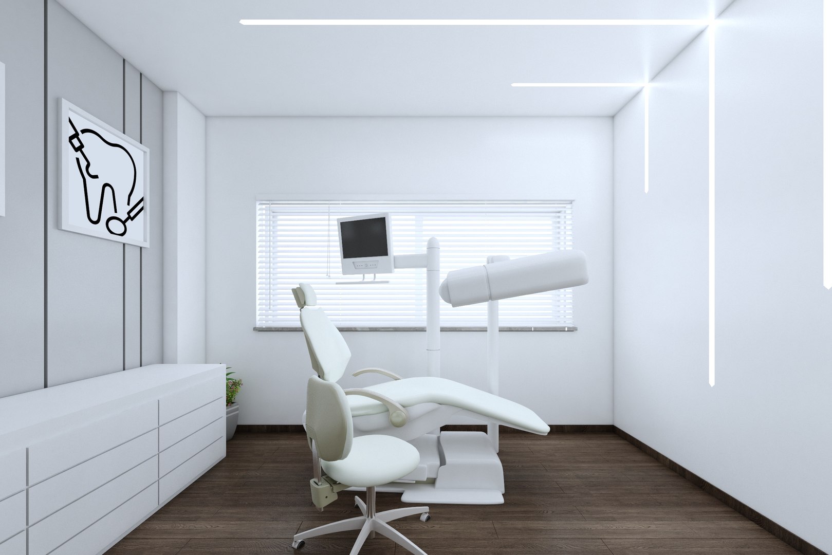 Dental Clinic Rooms 3D Model - TurboSquid 2280394