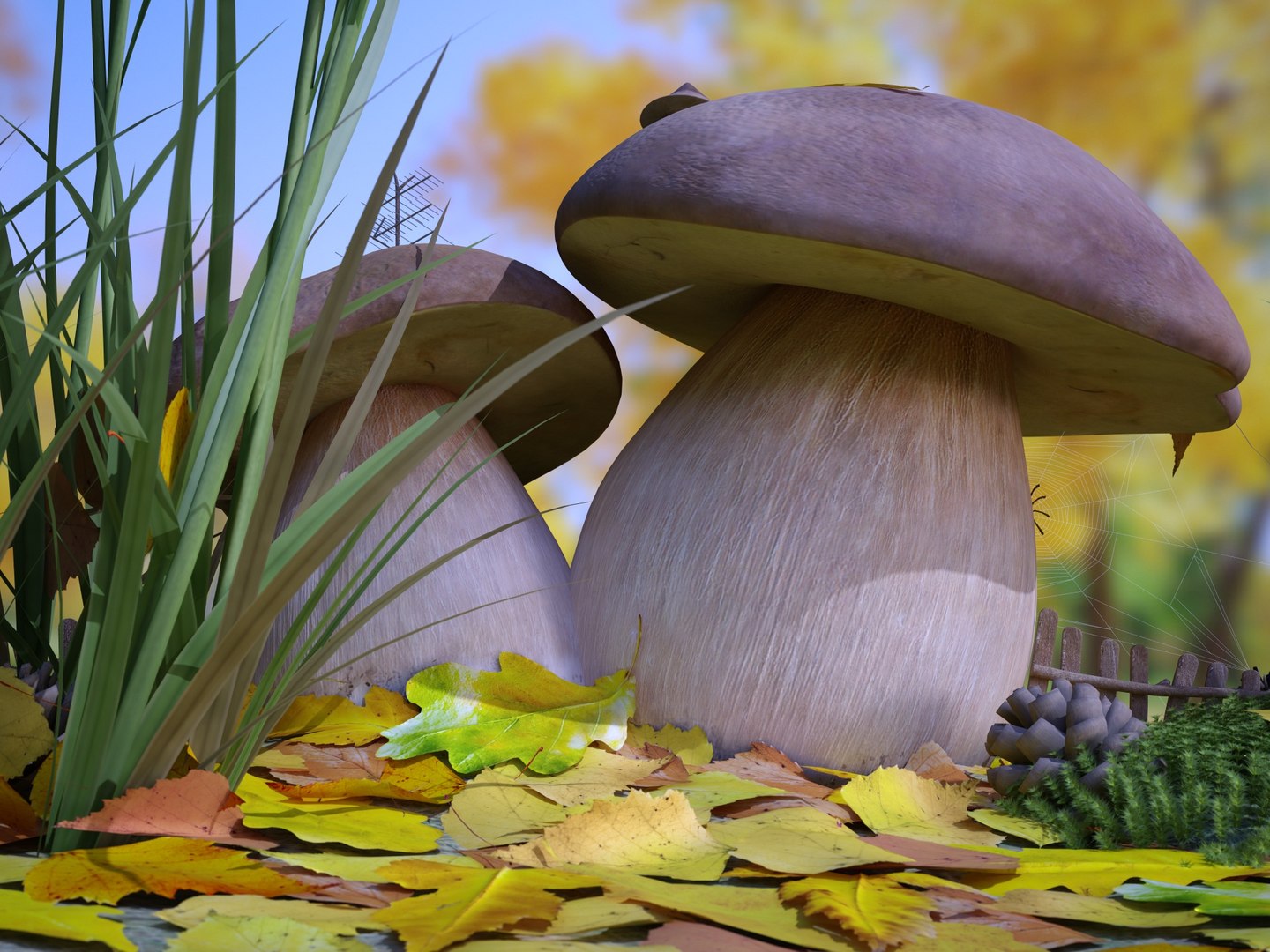 3d fairy autumn
