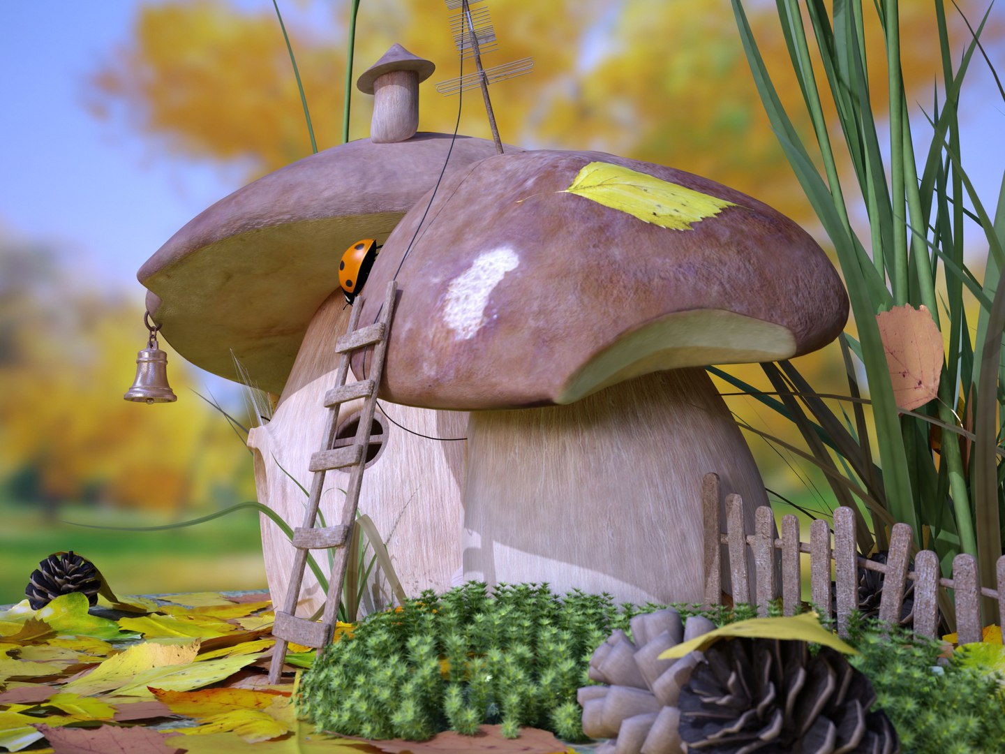 3d fairy autumn