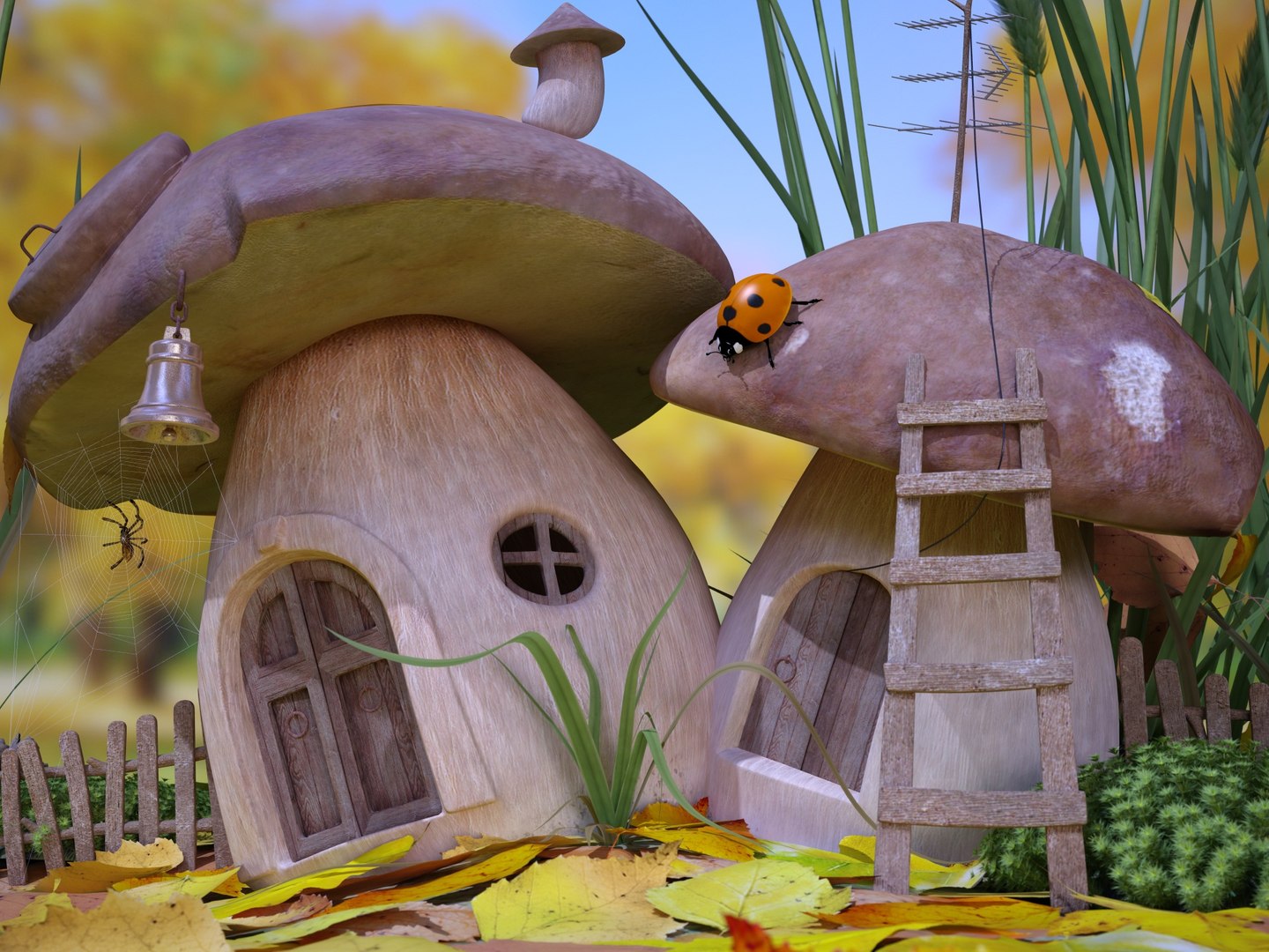 3d fairy autumn