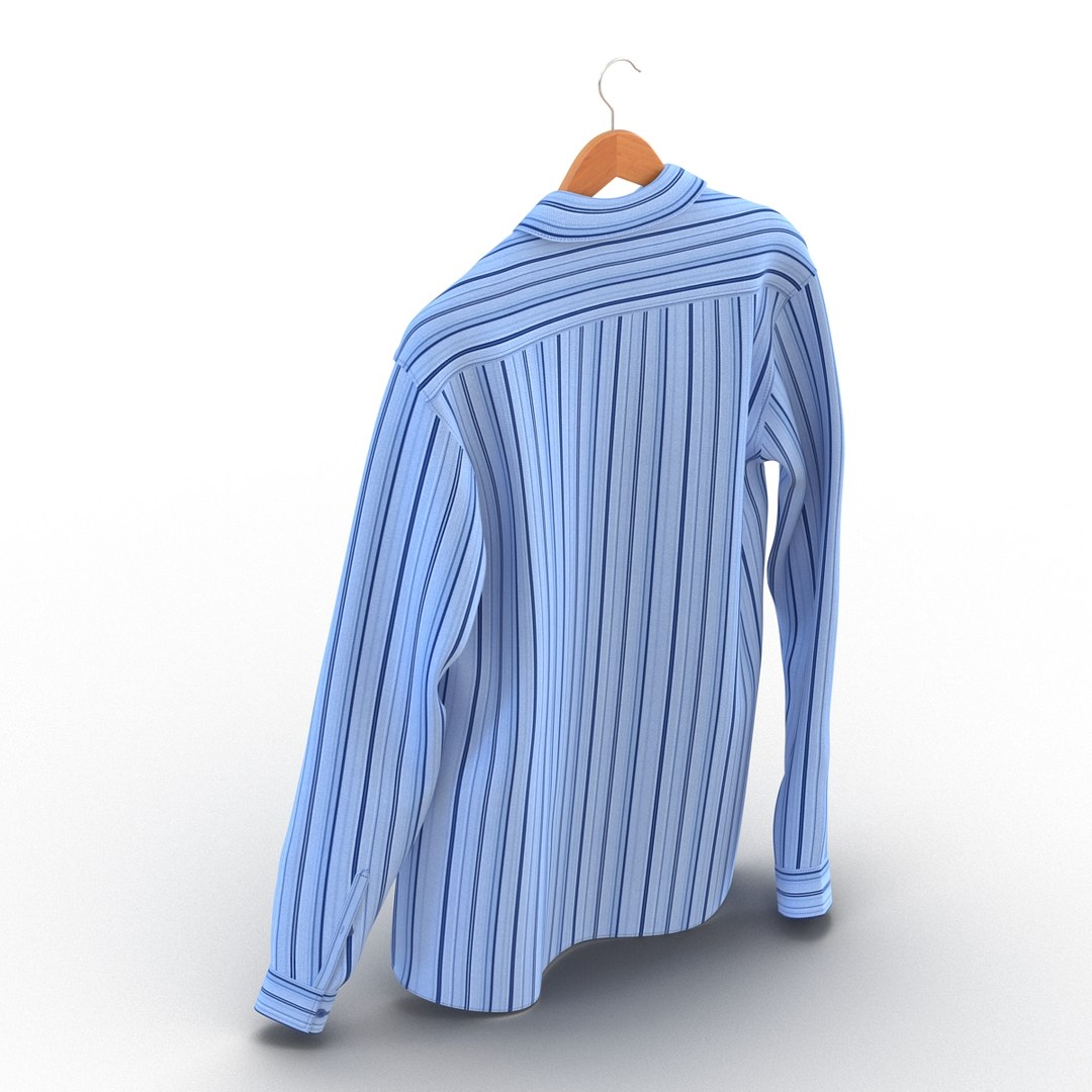 3d model of shirt hanger 3