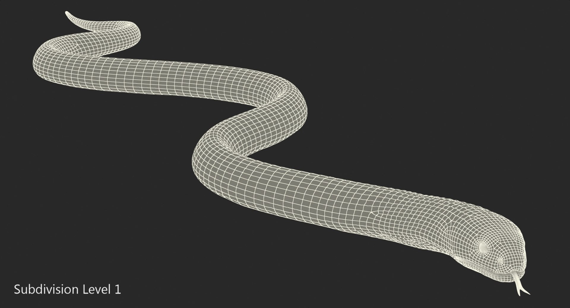Beige cobra snake crawling 3D - TurboSquid 1424424