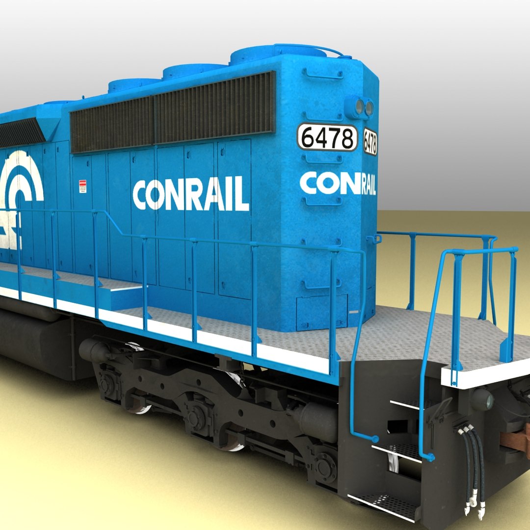 Emd Sd40-2 Engines Cr 3d Max
