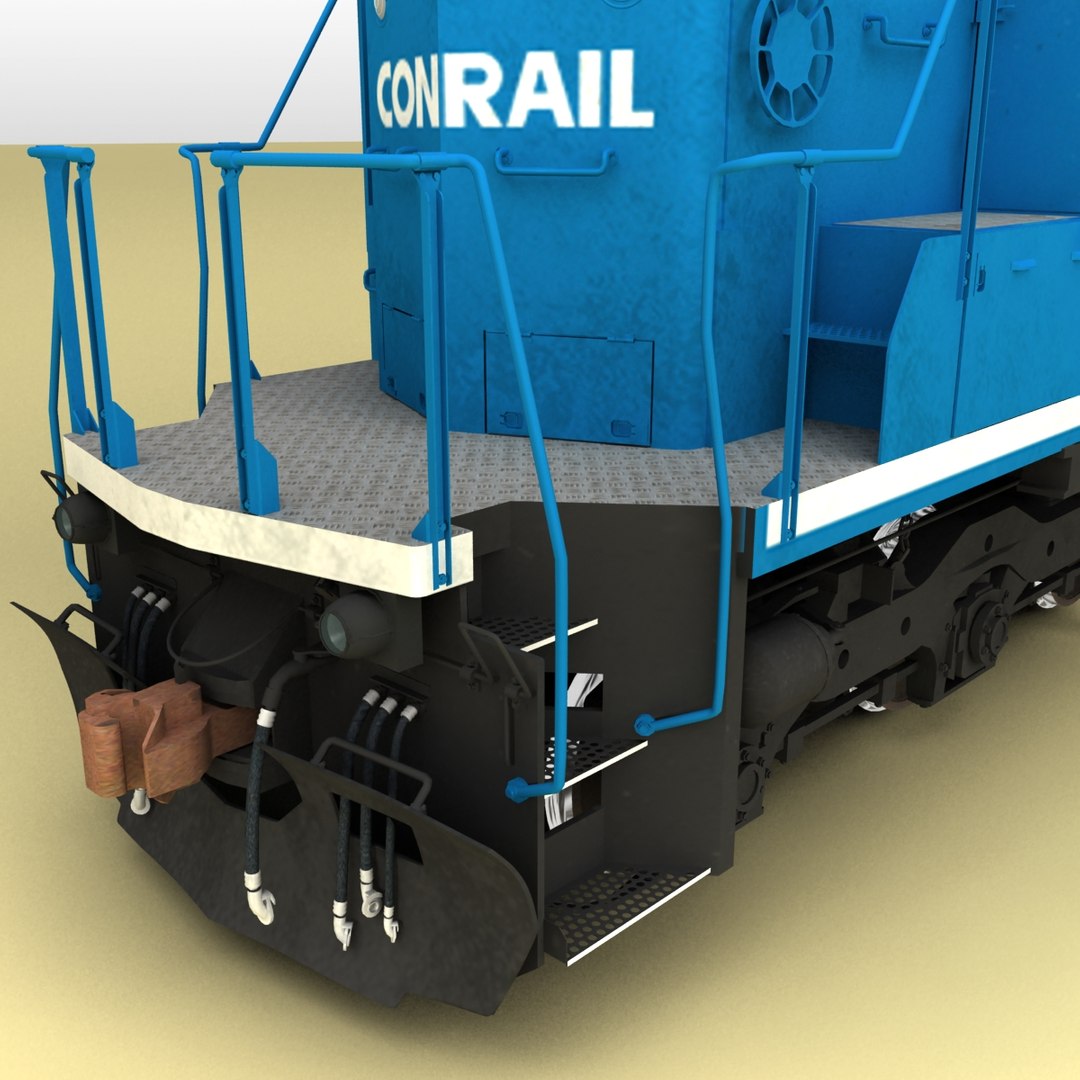 Emd Sd40-2 Engines Cr 3d Max
