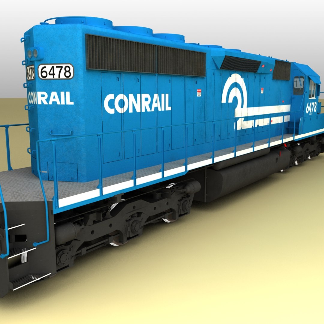 Emd Sd40-2 Engines Cr 3d Max
