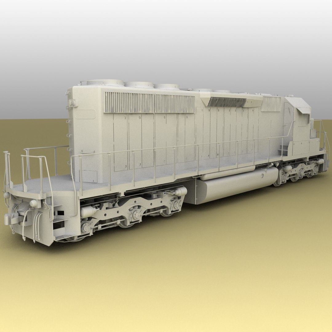 Emd Sd40-2 Engines Cr 3d Max