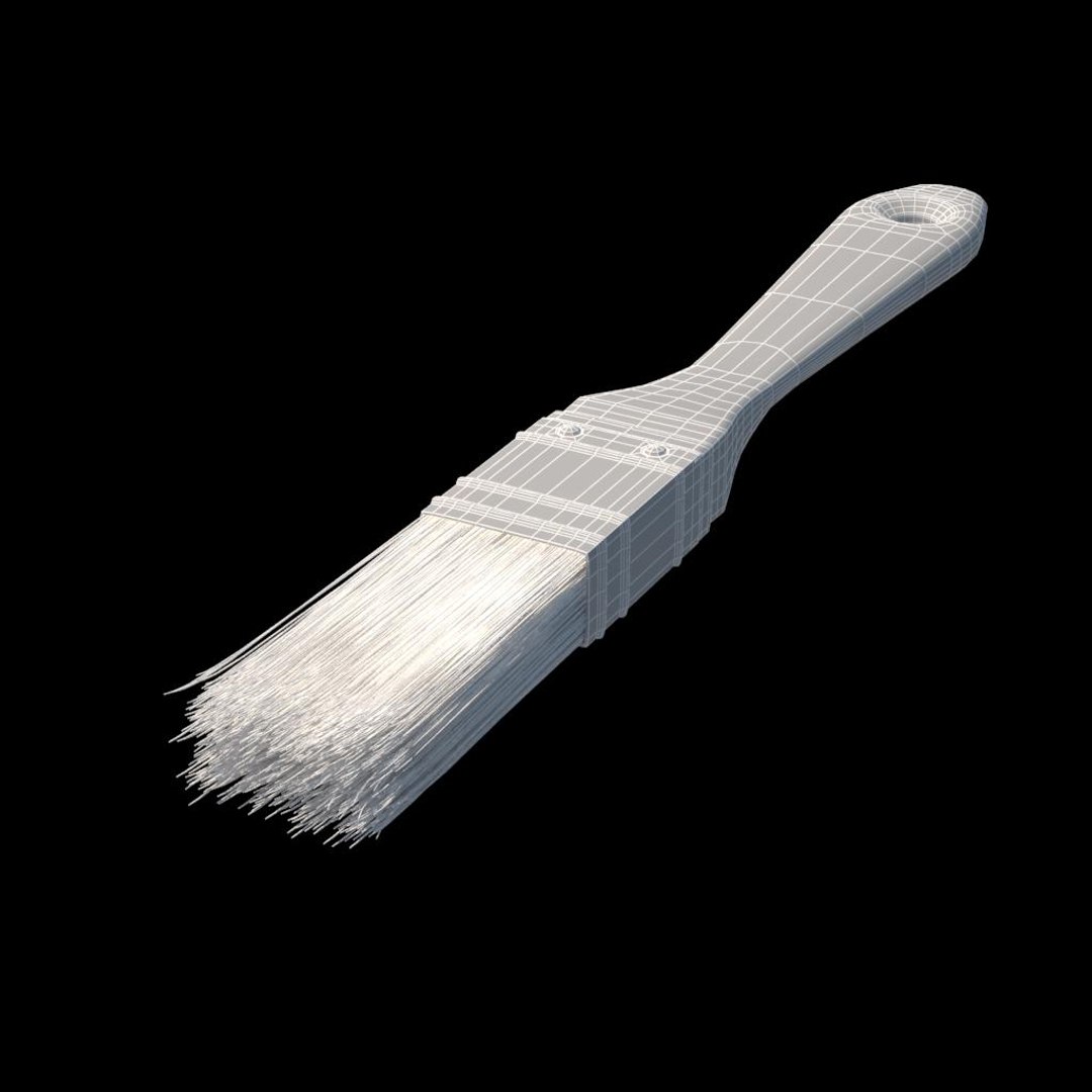 3d model paint brush v1