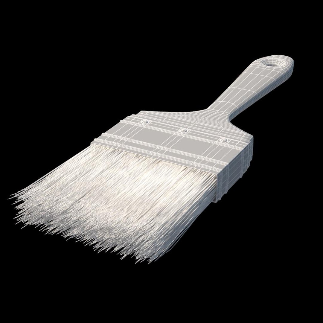 3d model paint brush v1