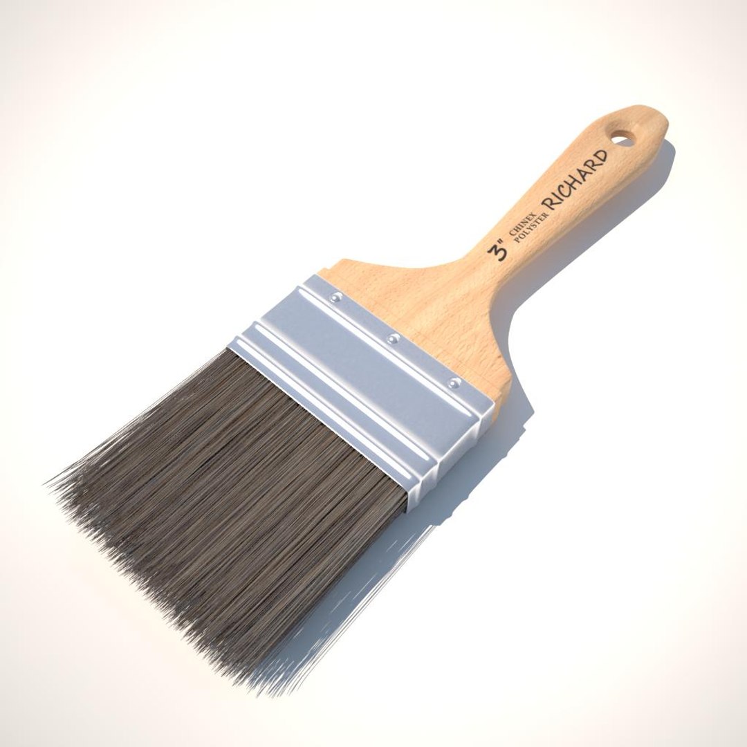 3d model paint brush v1