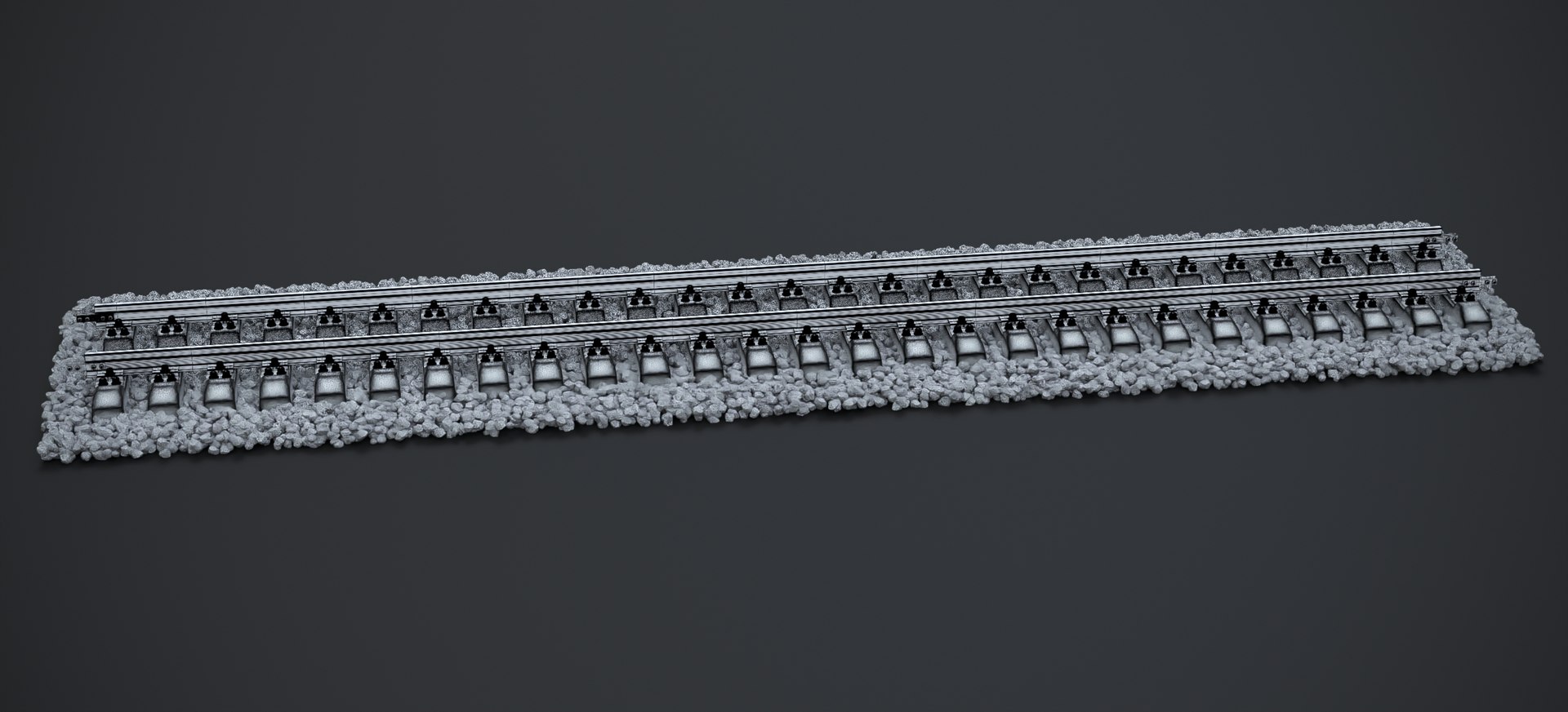 3D EUROPEAN GAUGE 187 SCALE STRAIGHT TRACK 2023 - TurboSquid 2156816