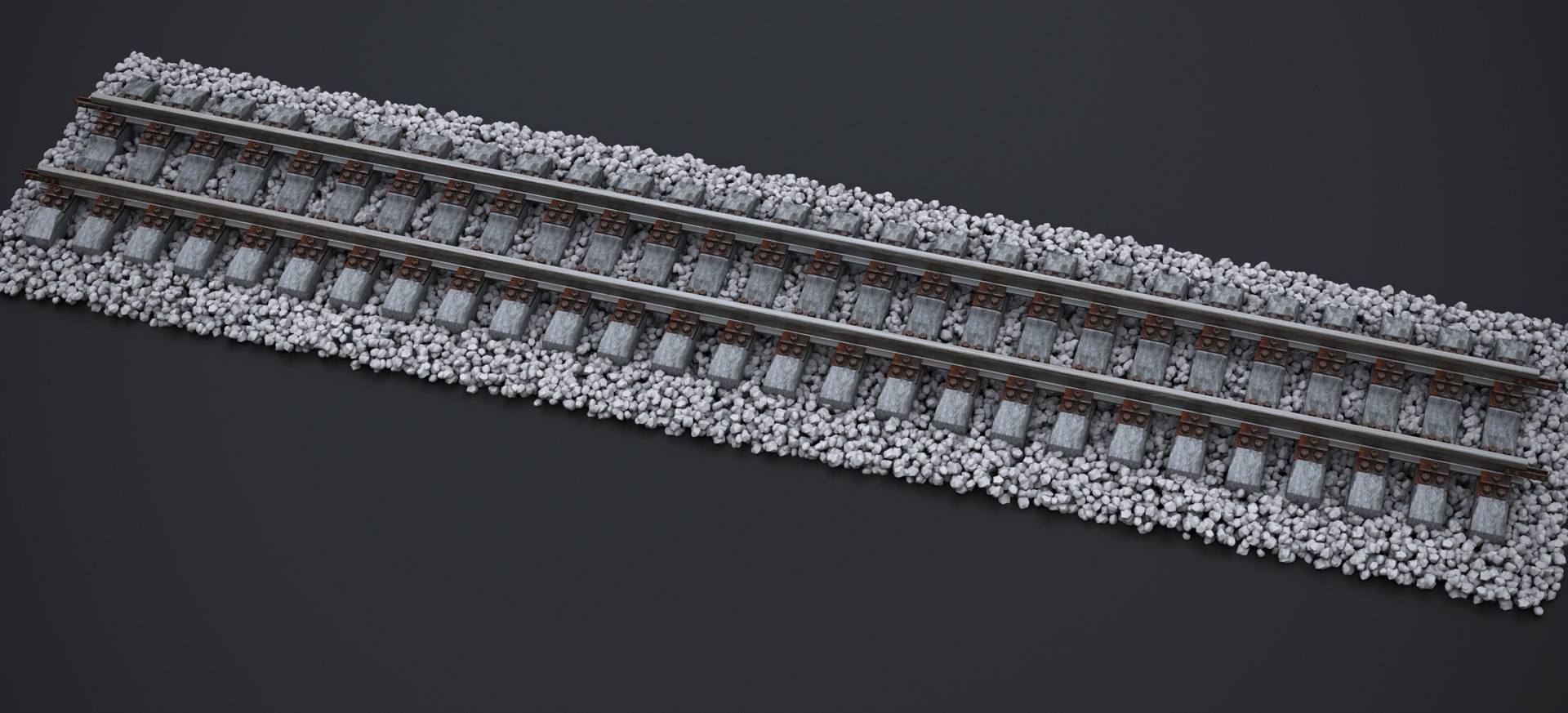 3D EUROPEAN GAUGE 187 SCALE STRAIGHT TRACK 2023 - TurboSquid 2156816