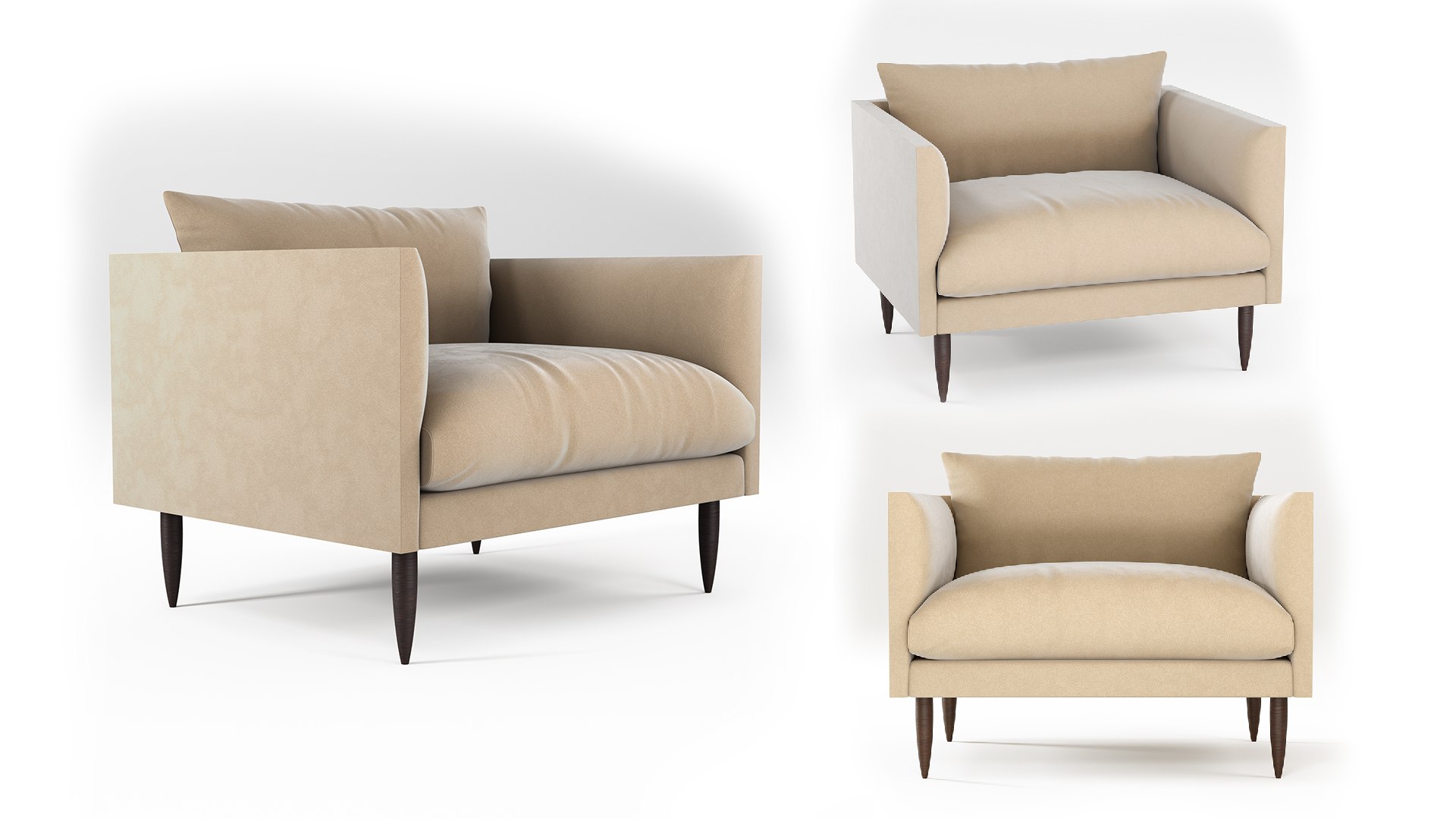 3D Model Luna Love Seat - TurboSquid 1928772