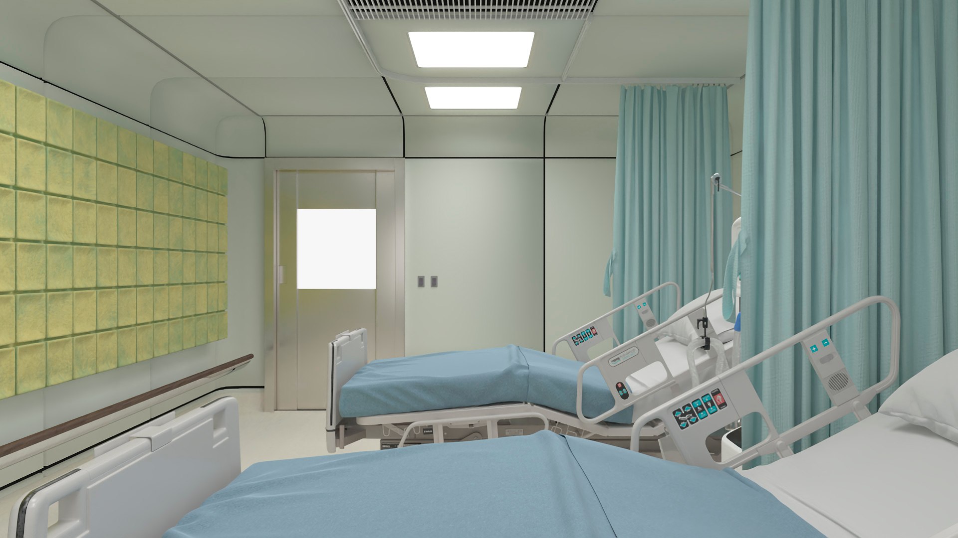 Intensive Care Hospital Ward 3D - TurboSquid 2259979