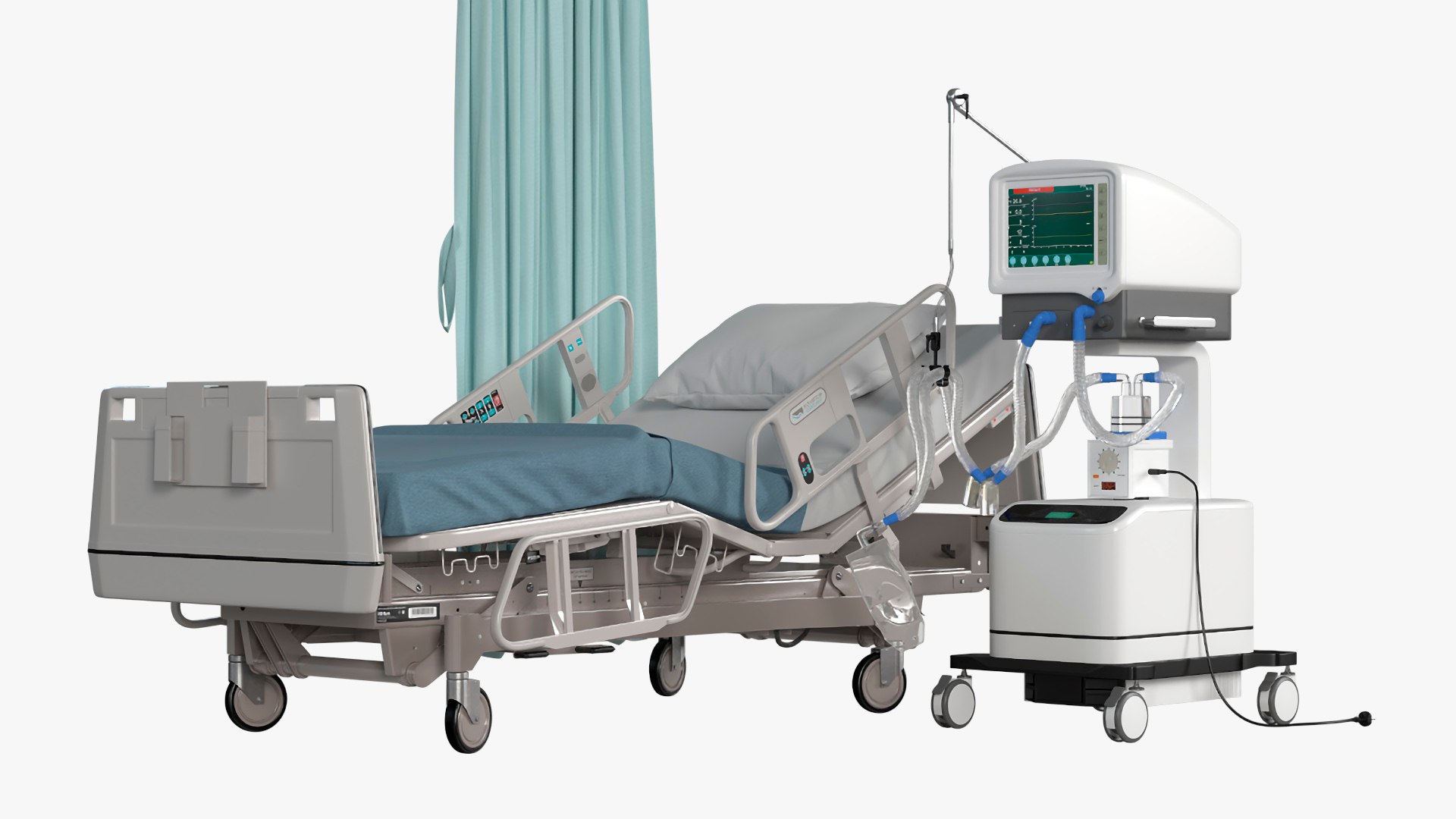 Intensive Care Hospital Ward 3D - TurboSquid 2259979