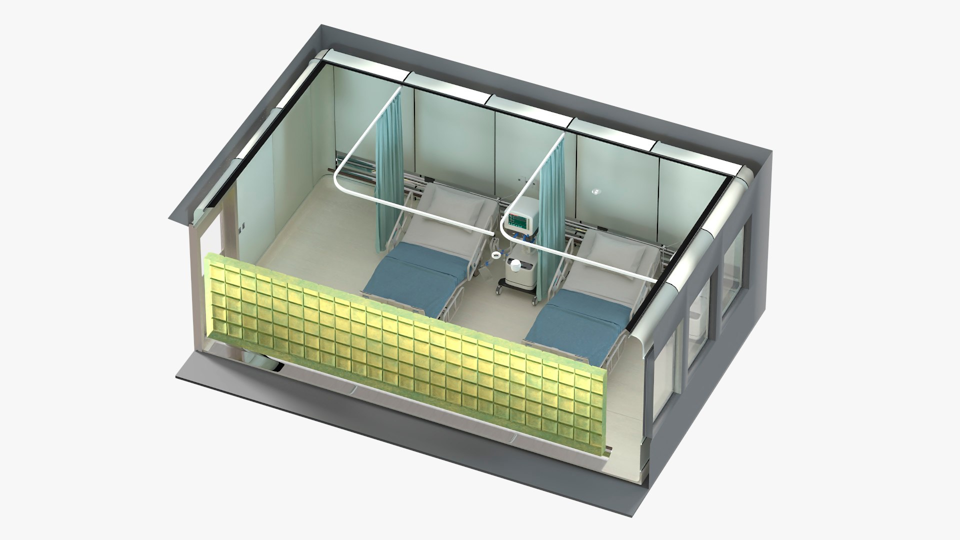 Intensive Care Hospital Ward 3D - TurboSquid 2259979