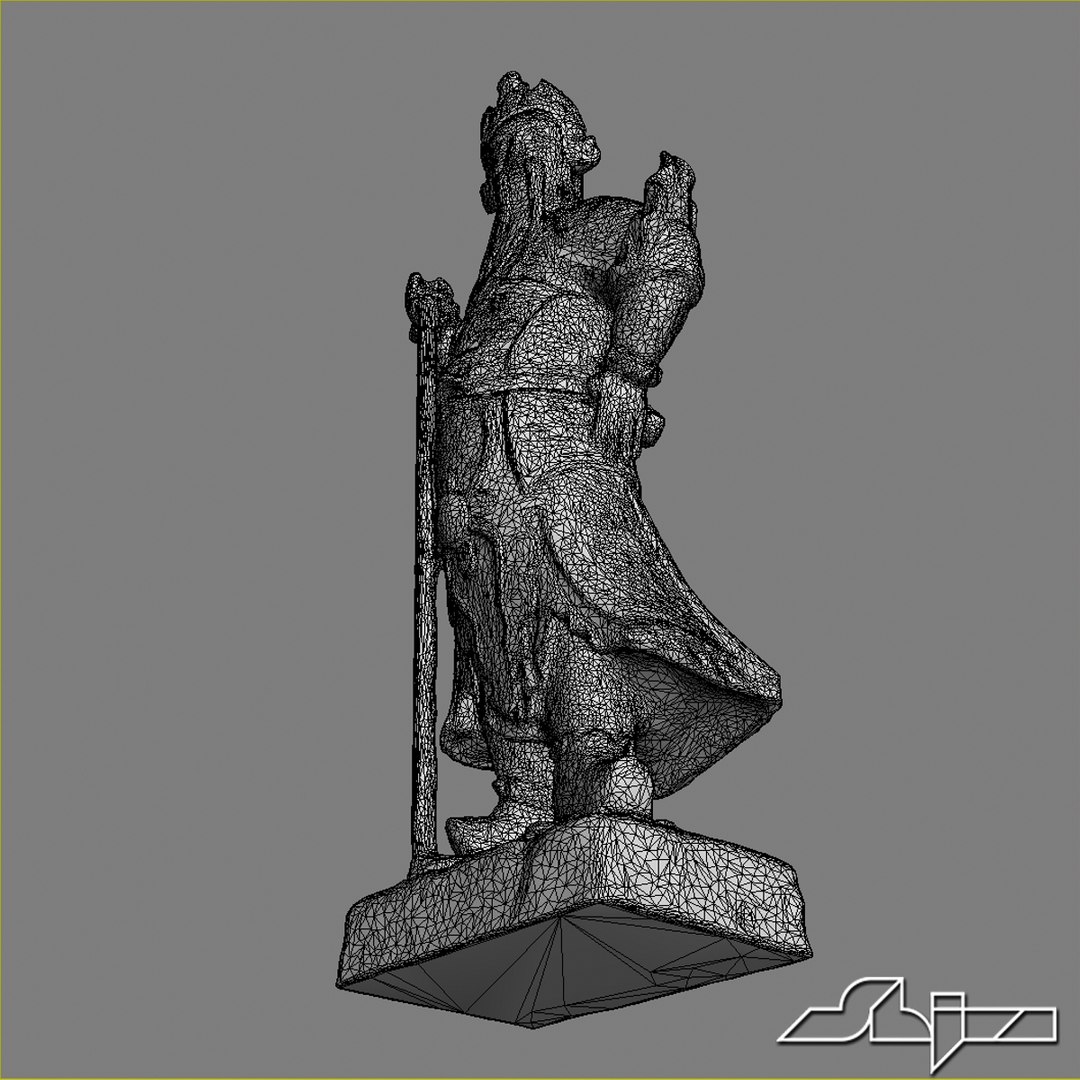 3dsmax Thailand Statuette Guardian Sculpture