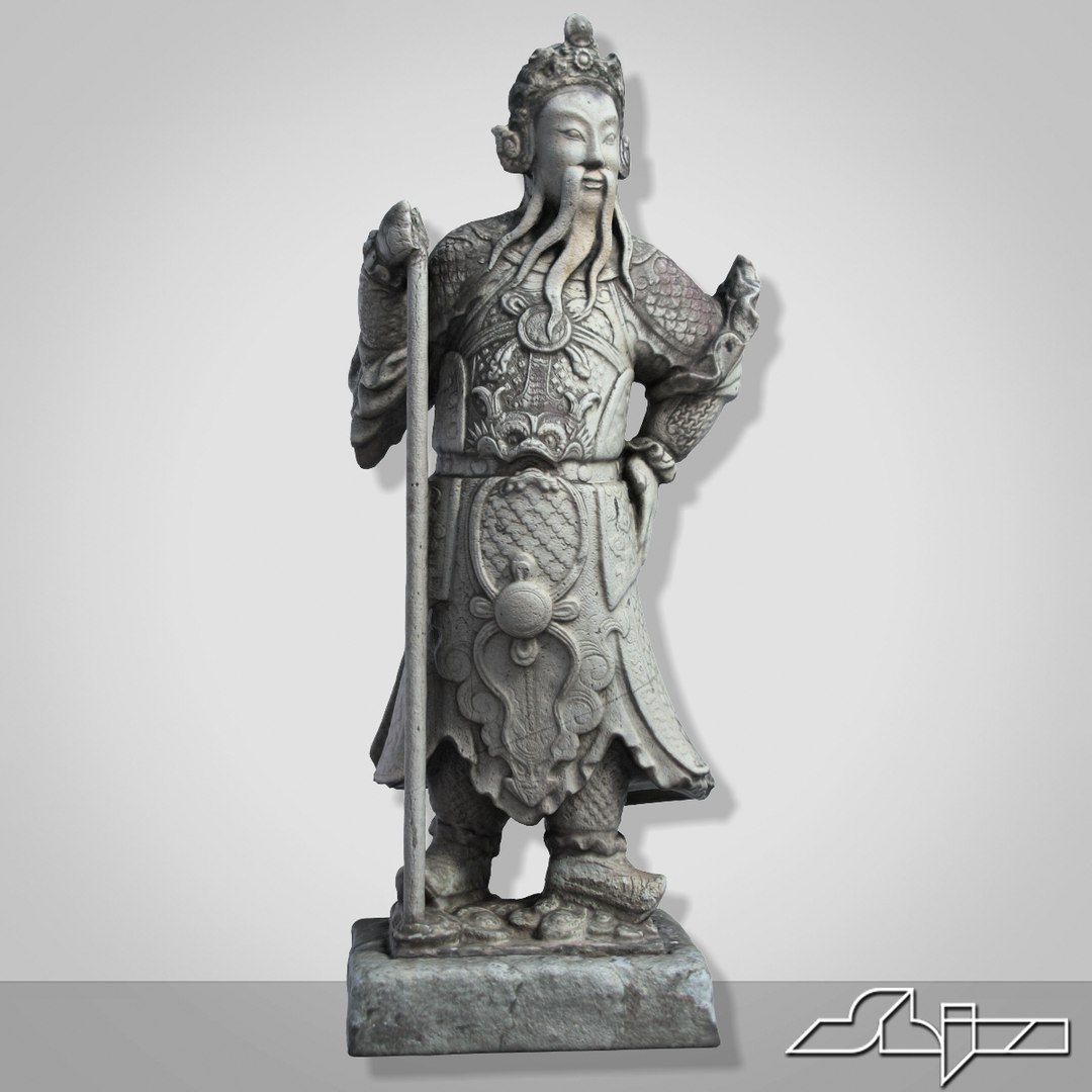 3dsmax Thailand Statuette Guardian Sculpture