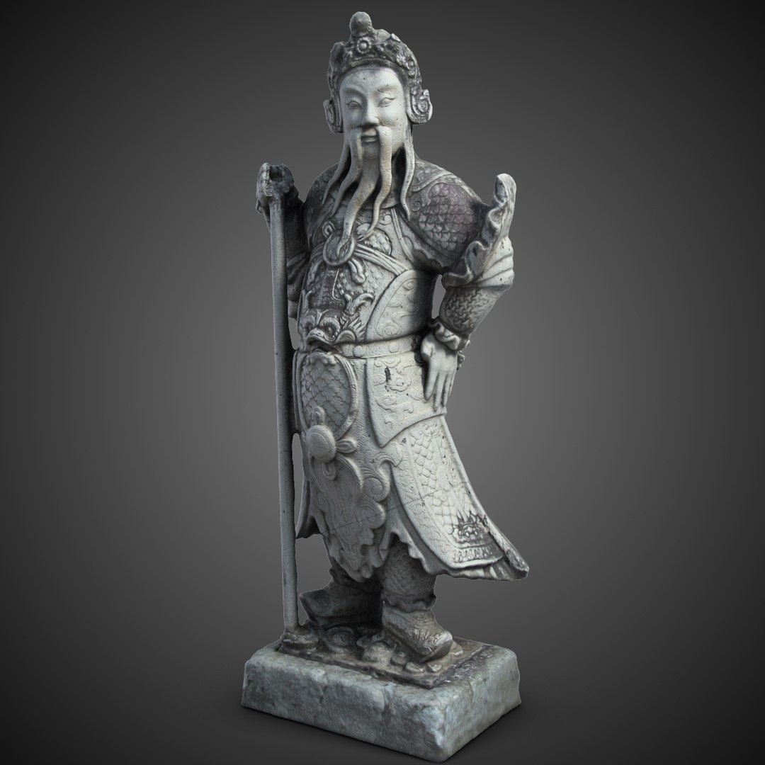 3dsmax Thailand Statuette Guardian Sculpture