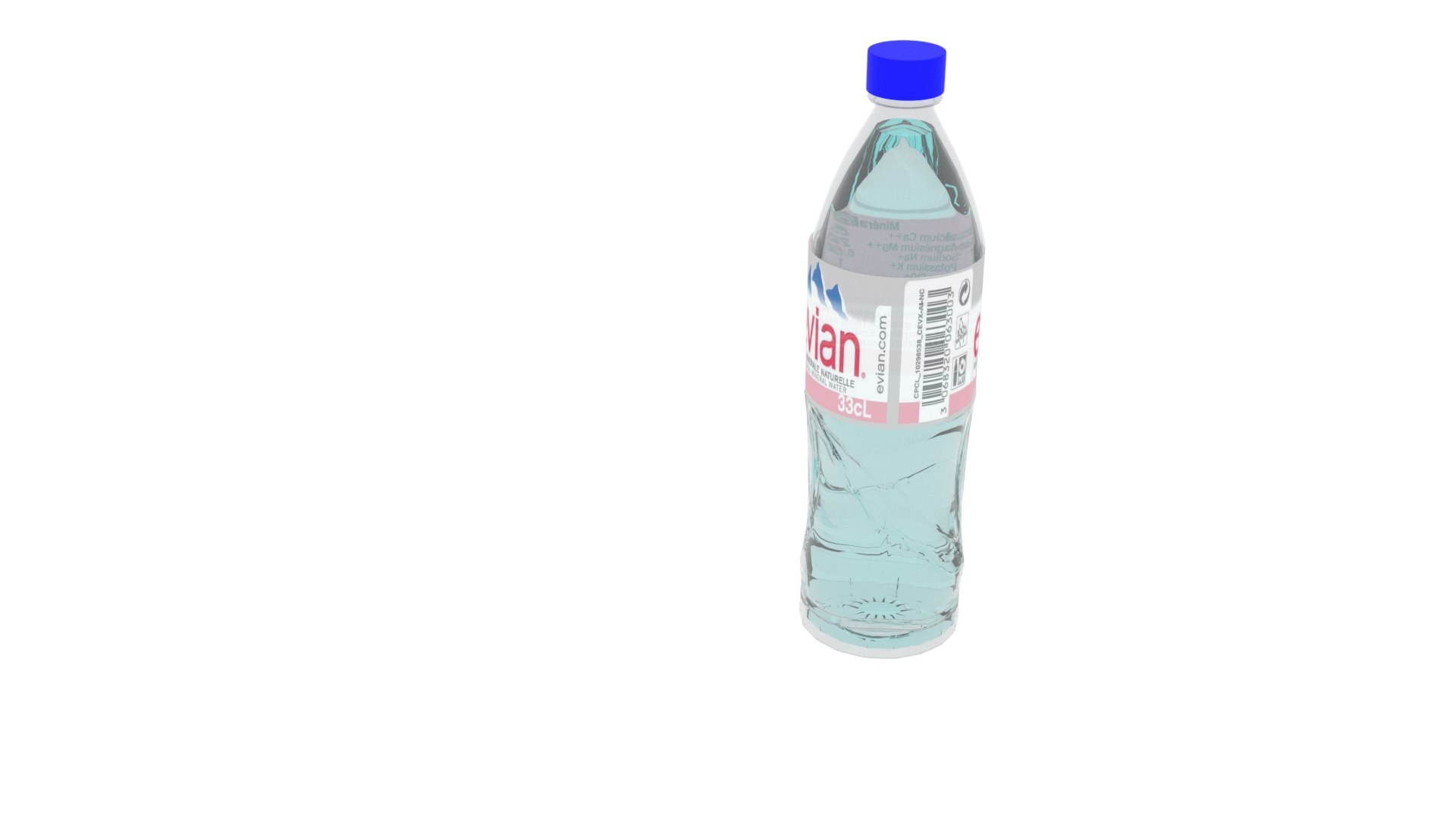 Bottle Evian 33cl 3D Model - TurboSquid 1705323