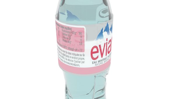 Bottle evian 33cl 3D model - TurboSquid 1705323